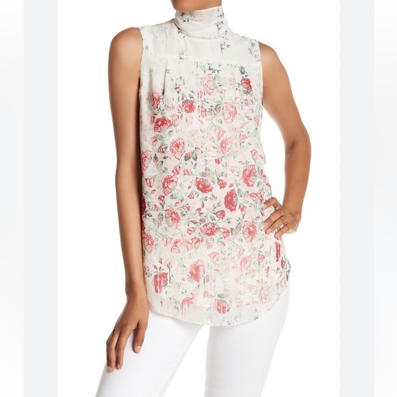 Marchesa | Tops | Nwt 295 Marchesa Rose Super Cute Floral Blouse | Poshmark